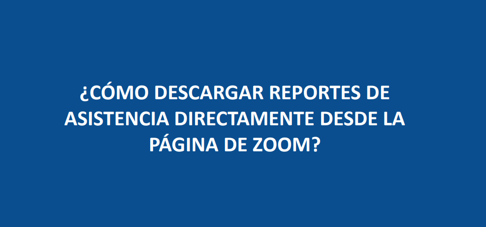 Tutorial | ¿Cómo descargar reportes de asistencia directamente desde la ...
